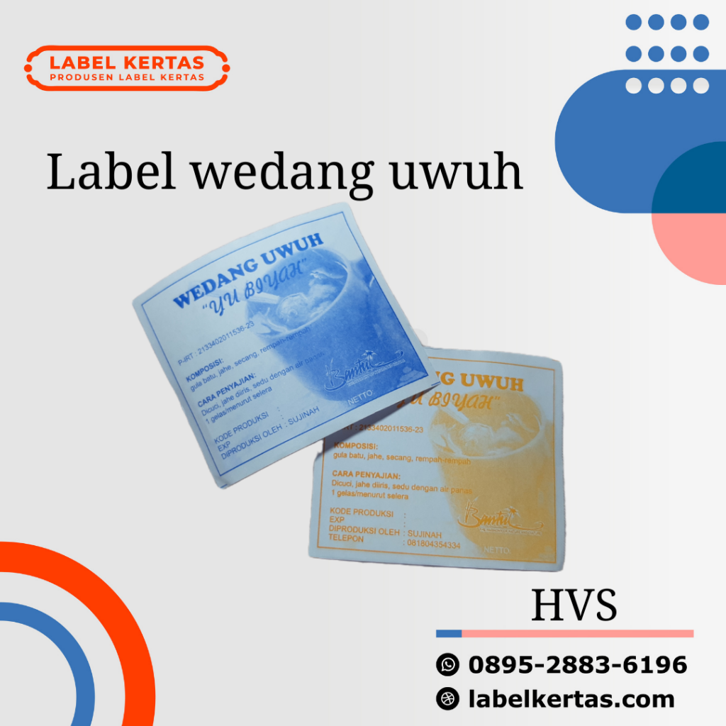 Packaging Label - Label Kertas
