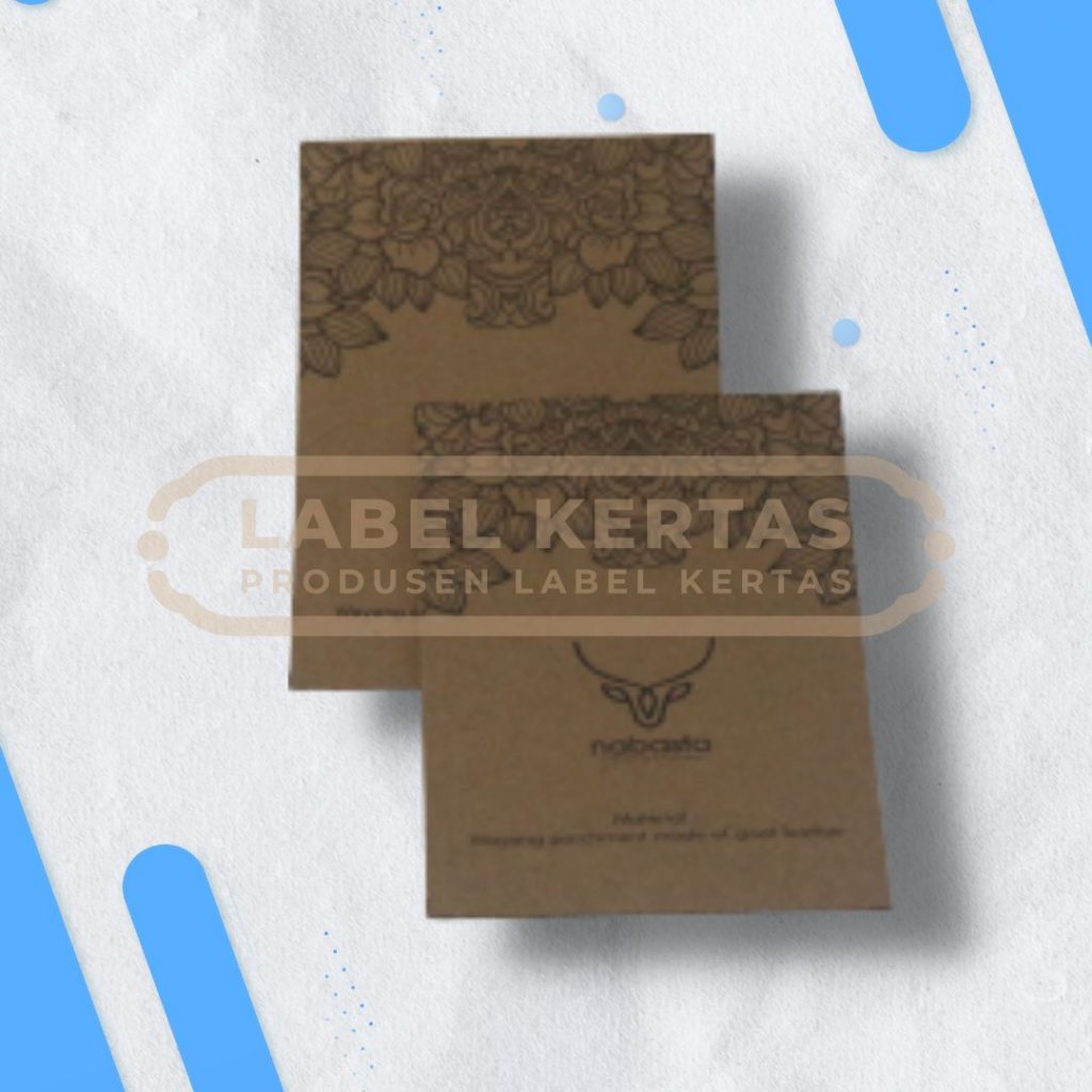 Label Kraft Coklat - Label Kertas | Pusat Cetak Hang Tag
